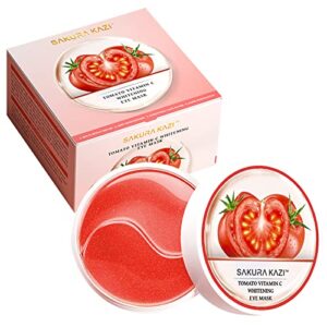 vnvneye under eye mask, tomato vc gel eye mask, eye patches for puffy eyes,lycopene dark circles under eye treatment for women & men 30 pairs under eye gel pads