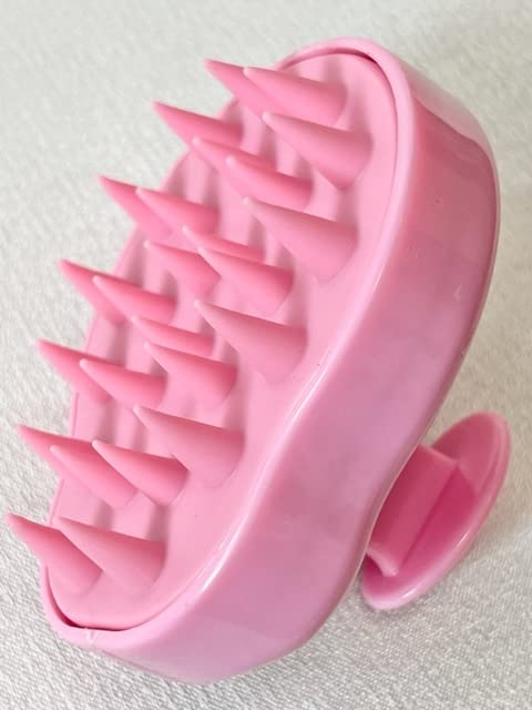 RELAXO- Shampoo Massager Brush for All Kinds of Hairs, Shower Scalp Massager for Men & Women - Helps Promote Healthy Blood Flow, Relieve Stress (Pink)