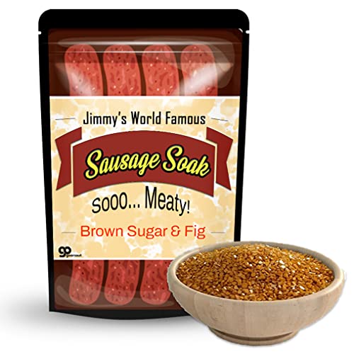 Jimmy’s Sausage Soak Bath Salts - Premium Bath Soak for Men - Brown Sugar and Fig Fragrance Shower Gift for Meat Lovers, Funny Stocking Stuffers and Gift Baskets for Dad Boyfriend Husband