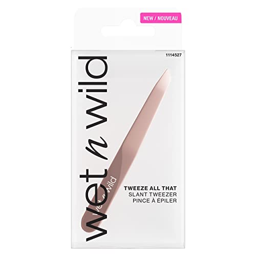 Wet n Wild Beauty Eyebrow Tweezers Hair Removal Tweezers, Pointed Precision with Sharp Needle Nose Point Tweezers for Men, Women & Kids, Stainless Steel