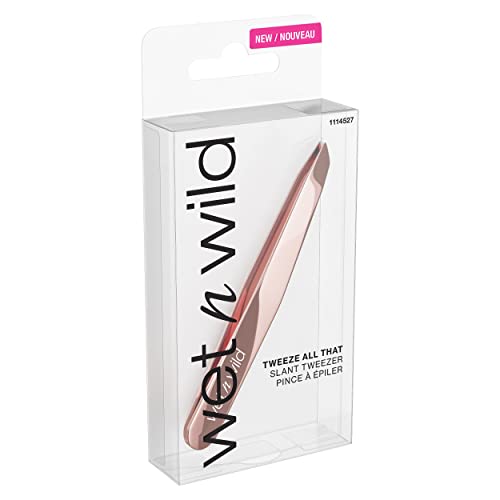 Wet n Wild Beauty Eyebrow Tweezers Hair Removal Tweezers, Pointed Precision with Sharp Needle Nose Point Tweezers for Men, Women & Kids, Stainless Steel