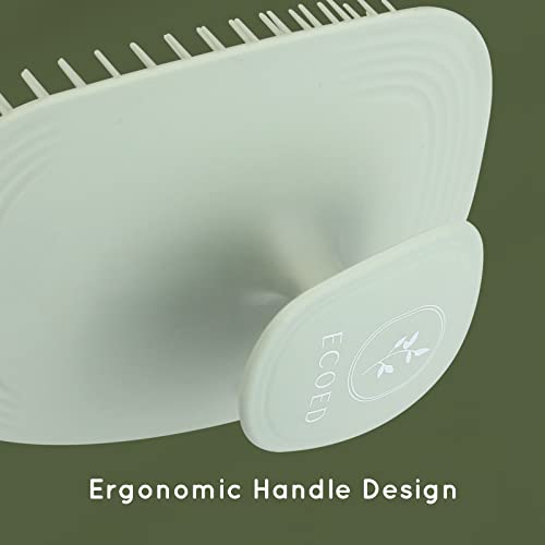 ecoed Scalp Massager Shampoo Brush, Scalp Scrubber for Dandruff Removal, Scalp Care Hair Brush Wet & Dry detangler for Men and Women.Suitable for Short Medium Hair.