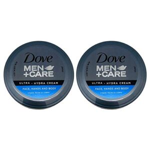 dove men+care ultra-hydra cream with 24 hour moisturization, 2.53 fl oz (pack of 2)