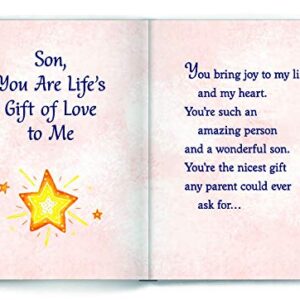 Blue Mountain Arts Mini Book (A Son Is Life’s Greatest Gift)—Birthday Gift, Graduation Gift, Thinking of You Gift, Just Because Gift, or Stocking Stuffer for Son, 4 x 3 inches