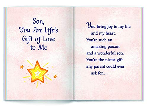 Blue Mountain Arts Mini Book (A Son Is Life’s Greatest Gift)—Birthday Gift, Graduation Gift, Thinking of You Gift, Just Because Gift, or Stocking Stuffer for Son, 4 x 3 inches