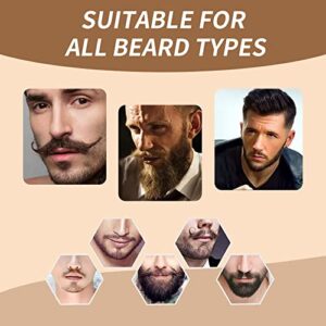 Beard Brush for men Boar Bristle Black Walnut Wood Beard Comb Brush Small and Round for Men To Tame and Soften Your Facial Hair