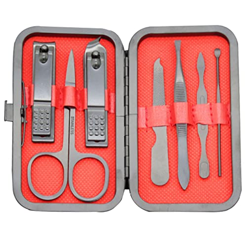 Nail Clippers Sets，20 in 1 High Precisio Stainless Steel Nail Cutter pedicure kit， nail clippers for men ，manicure set，fingernail clipper， and Beauty Tool Portable Set (Set of 7 pieces)