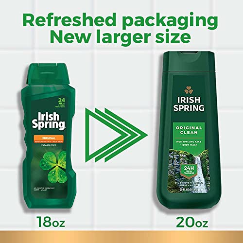 Irish Spring Original Clean Body Wash, 20 Oz, 2 Pack