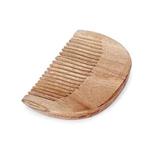 AYUSHYA HEALTH Neem Wood Comb Hair + Beard Detangler for Women and Men | Pocket Comb | traveling Comb & Beard Comb for Beard | Wooden Pocket Size Beard Comb (Pack of 2)