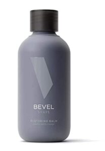 bevel after shave balm for men with shea butter and jojoba oil, soothes and cools skin to help prevent ingrown hairs and razor bumps, 4 fl oz