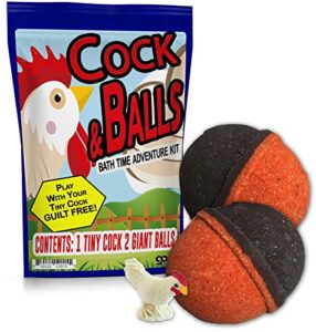 cock n balls bath time adventure kit – funny gift for men and women – stocking stuffer, adult gift baskets, dirty santa, bath bomb, bath products, spa gifts for men, gag gifts for husband