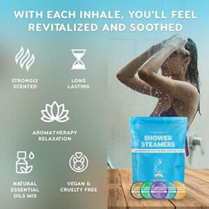 Natural Essence Shower Steamers Variety of Scents 15 Packs - Shower Bombs with Aromatherapy and Long-Lasting Wellness Effect - Valentines Day Gifts for Him and Her by Trade Sailor