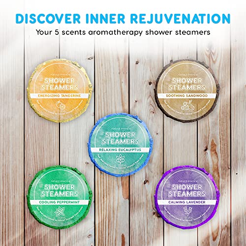 Natural Essence Shower Steamers Variety of Scents 15 Packs - Shower Bombs with Aromatherapy and Long-Lasting Wellness Effect - Valentines Day Gifts for Him and Her by Trade Sailor