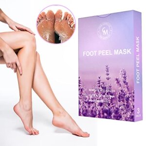 Foot Peel Mask by C&M Goods Co, Callus Remover for Feet 3 Pack of Foot Exfoliator Peeling Mask, Repairs Cracked Heels, Dead Skin, Baby Soft Smooth Touch Feet, Foot Callus Remover for Men and Women