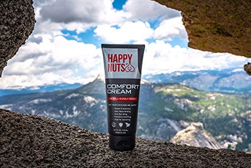 Happy Nuts Bundle - One tube of Happy Nuts Sweat Defense and Odor Control - Comfort Cream Lotion for Men and One Bar of Happy Nuts Man Slab Bar Soap - Natural Men's Bar Soap for Men with Cedarwood