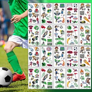 40 sheets soccer tattoos for kids, men women soccer temporary tattoos fake tattoos soccer stickers for kids, soccer ball party favors decorations soccer goodies soccer gifts for girls boys