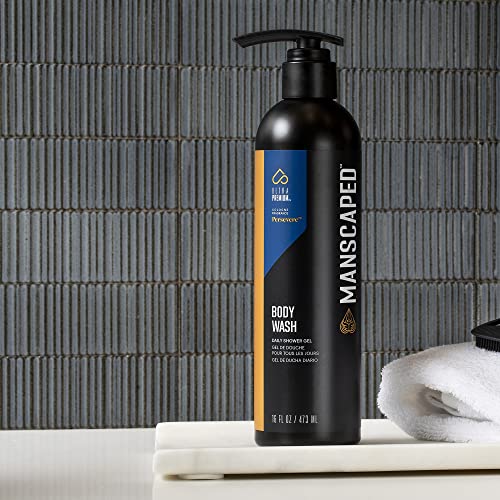 MANSCAPED® Men’s UltraPremium Persevere™ Body Wash, Luxurious Clean Formula Infused with Aloe Vera and Sea Salt, Refreshing and Nourishing Daily Shower Gel for Hydrating Skin, (16 oz)