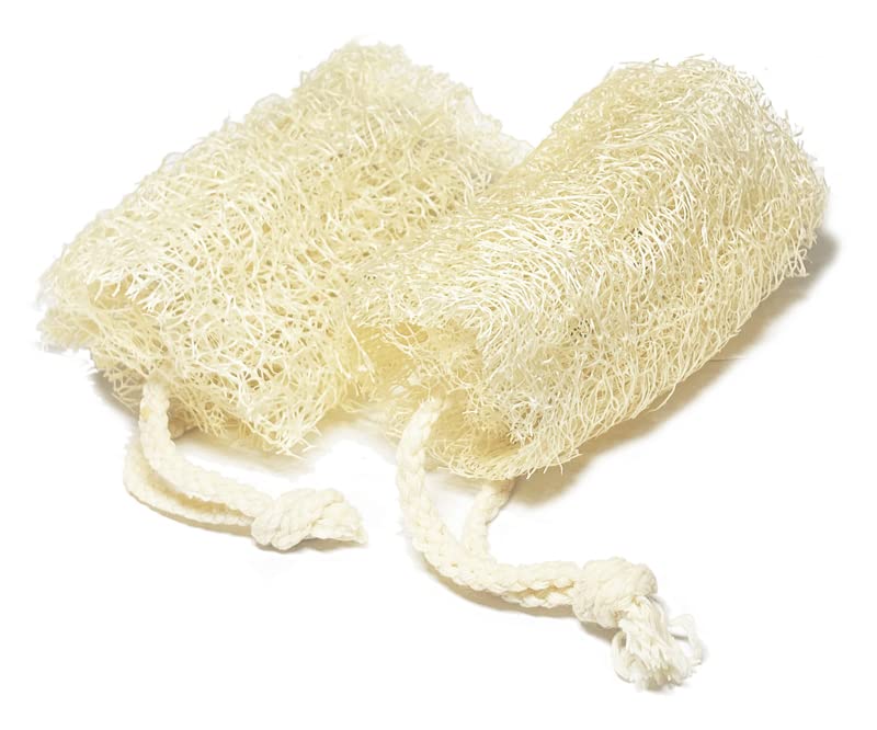 Introduction Price! 2ct Natural Loofah Sponge,Loofah Exfoliating Body Scrubber&Loofa Body Sponge,Shower Sponges for Men/Women,Skin Care,Body Scrub Exfoliator,Kitchen,Cleansing Exfoliating Sponge