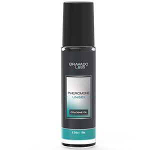 bravado labs premium unisex pheromone cologne – pheromone cologne for men and women – light, elegantly scented pheromone perfume for him and her – 0.34oz (10ml)