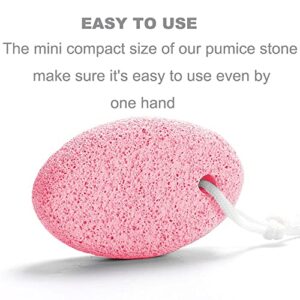 Natural Foot Pumice Stone for Feet, Borogo 2-Pack Lava Pedicure Tools Hard Skin Callus Remover for Feet and Hands -Red&Blue