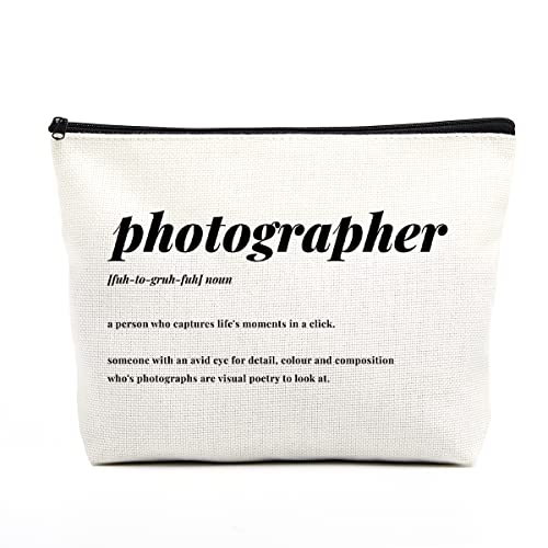 fkovcdy Photographer Gifts Photography Lovers Gifts for Women Friend Sister Makeup Bag Birthday Christmas Gifts for Friend Female Unique Gag Gifts for Photography Lover