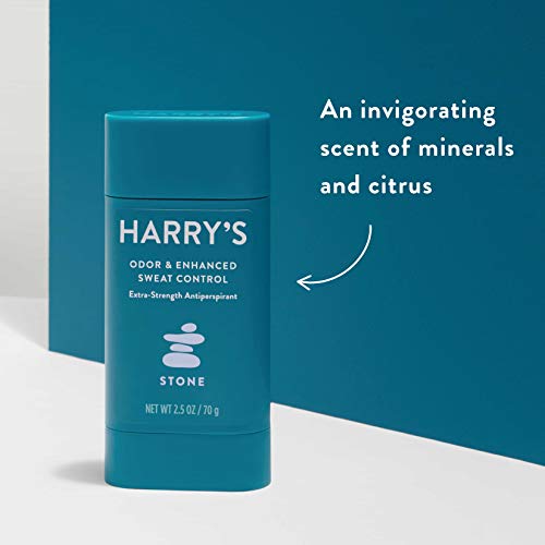 Harry's Extra - Strength Antiperspirant - Odor & Enhanced Sweat Control Antiperspirant for Men - Stone, Pack of 3