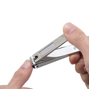 Nail Clipper Set Stainless Steel Fingernails Sharp Nail Cutter Toe File Thick Nails for Men and Women Set (301)