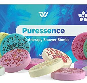 Aromatherapy Shower Steamers- Organic Shower Bombs - Natural Essential Oils for Strong Lingering Fragrance- Perfect for Women Men