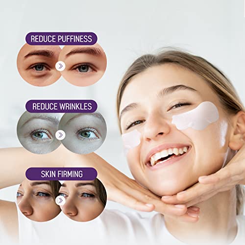 Epielle Retinol Under Eye Mask (60 Sheets) - Under Eye Patches Dark Circles and Puffiness - Retinol Eye Zone Gel Mask Reduce Under eye Bags Creases Fine Lines