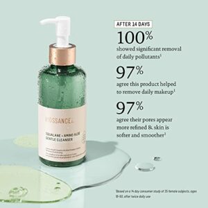 Biossance Squalane + Amino Aloe Gentle Cleanser. Foaming Gel Face Wash to Deeply Clean Pores and Remove Makeup. Hydrating, Non-Stripping Formula (6.76 fl oz)