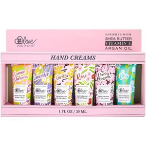 hand cream gift set – hand lotion gift set for dry crack hands, travel moisturizing hand lotion with vitamin e, hand cream gift set for women christmas birthday valentine. pack of 6,1.0 oz tube