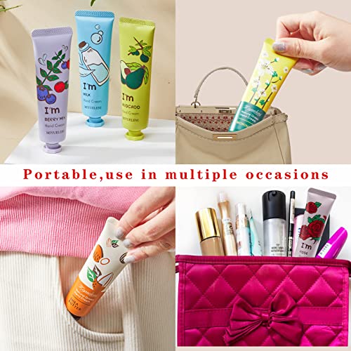 20 Pack Hand Cream Gift Set,Hand Lotion for Dry Cracked Hands,Working Hands Body,Travel Size Hand Cream,Moisturizing Hand Lotion,Holiday Gift for Women Valentine's Day Mother's Day (Fruit Plant)