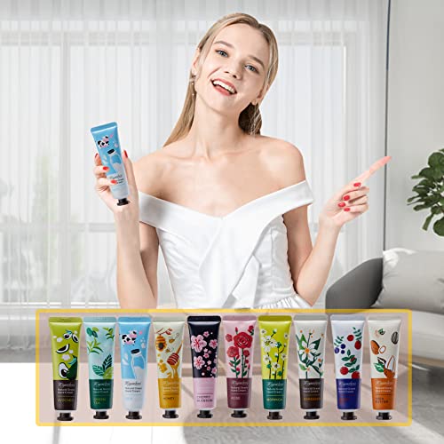 20 Pack Hand Cream Gift Set,Hand Lotion for Dry Cracked Hands,Working Hands Body,Travel Size Hand Cream,Moisturizing Hand Lotion,Holiday Gift for Women Valentine's Day Mother's Day (Fruit Plant)