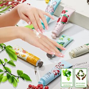 20 Pack Hand Cream Gift Set,Hand Lotion for Dry Cracked Hands,Working Hands Body,Travel Size Hand Cream,Moisturizing Hand Lotion,Holiday Gift for Women Valentine's Day Mother's Day (Fruit Plant)