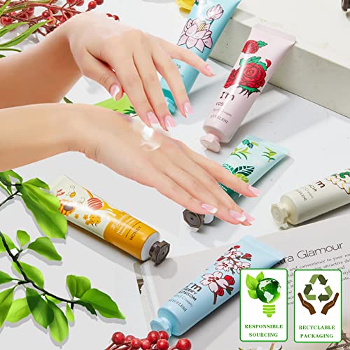 20 Pack Hand Cream Gift Set,Hand Lotion for Dry Cracked Hands,Working Hands Body,Travel Size Hand Cream,Moisturizing Hand Lotion,Holiday Gift for Women Valentine's Day Mother's Day (Fruit Plant)