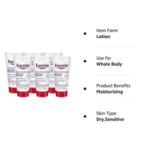 Eucerin Original Healing Soothing Repair Rich Lotion Fragrance Free Dry Skin 1 Oz Travel Size (Pack of 6)