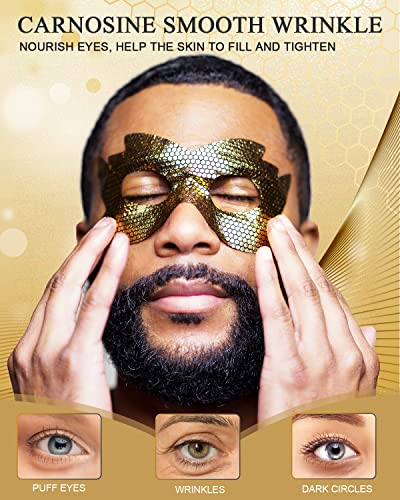 BeMyLady 24K Under Eye Masks, 8 PCS Eye Lines & Moisturizing Eye Patches for Eye Care, Nourishing, Improving Eye Bags, Dark Eye Circles, Reduce Wrinkles and Fine Lines Under Eye