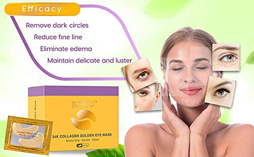 30 Pairs 24K Gold Under Eye Patch, Eye Mask, Collagen Eye Patch, JUYOU Eye Pads For Anti-wrinkles, Puffy Eyes, Dark Circles, Fine Lines Treatment