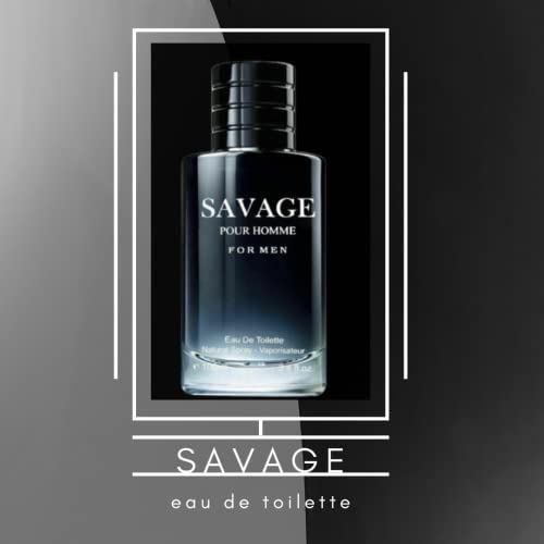 INSPIRE SCENTS Savage + Savage Travel Spray Cologne for Men, Eau De Toilette, Savage Parfum 3.4oz Fluid Ounce/100ml & Travel Spray 35ml (Pack of 2)