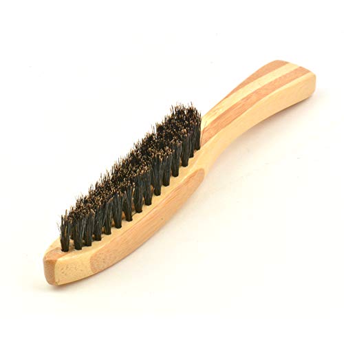 1pc Long Wooden Handle Beard Brush Beard Comb for Men Long Beard Grooming and Shaping Salon Hair Removal Brush Cutting Kits Accessories