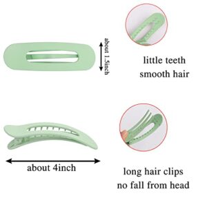 Pack of 20 Women Girls French Curved Hair Clips No Slip Hair Barrette Jaw Alligator Clip 4.5 Inches 10 Colors in Pair Plastic Hairpins for Women Styling Hairdressing Fashion Beauty Accessory