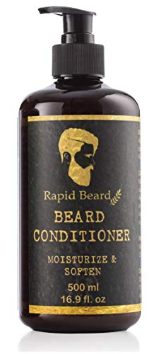 Beard Shampoo and Beard Conditioner Wash & Growth kit for Men Care - Softener & Moisturizer for Hydrating, Cleansing and Refreshing Beard and Mustache Facial Hair Gift Set (500ml / 16.9 fl oz)