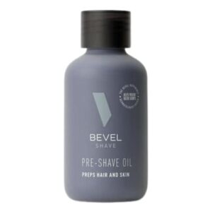 bevel pre shave oil for men with castor oil, olive oil and tea tree oil, helps soften hair and protect skin from irritation and razor burn, 2 fl oz