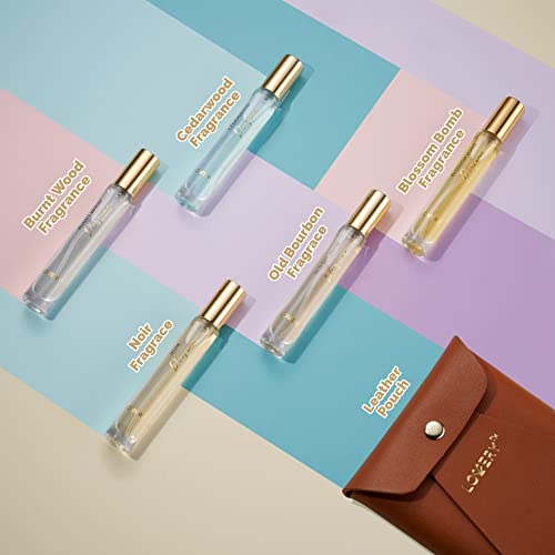 Unisex Mini Perfumes for Women Perfume Gift Set, Fragrance for Men Cologne - 5 Assorted Woody Floral Women's Fragrances & Men's Fragrances Perfume Set, 10ml Large Bottle Samples Eau de Toilette Parfum