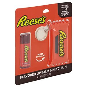 Taste Beauty Reese’s Peanut Butter Cup–Flavored Lip Balm and Keychain Holder, 2-Piece Set