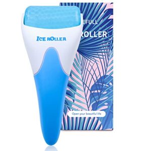 huefull face ice roller massage, ice roller for face & eye puffiness relief, shrink pores, and tighten skin, skin care tool