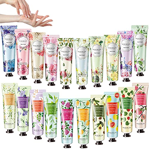 20 Pack Plant Fragrance Hand Cream Moisturizing Hand Cream for Dry Hands Thanksgiving Christmas Gift Set Travel Size Hand Lotion