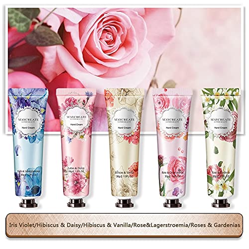 20 Pack Plant Fragrance Hand Cream Moisturizing Hand Cream for Dry Hands Thanksgiving Christmas Gift Set Travel Size Hand Lotion