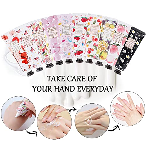 Hand Cream for Dry Cracked Hands, Nurse Doctor Working Hands, Natural Fragrance Mini Hand Lotion Set Travel Size Moisturizing Hand Care Cream Bulk Christmas Baby Shower Gifts for Women Kids（20Pack）