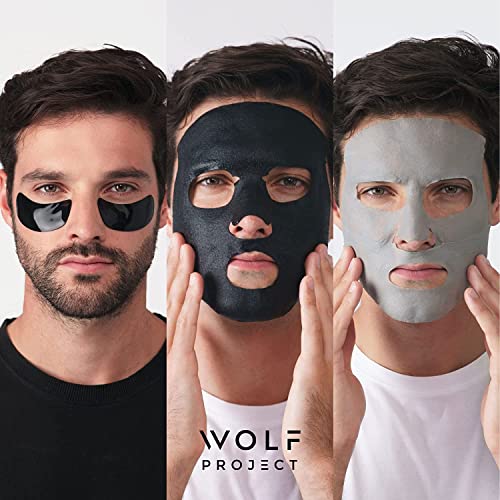 Wolf Project Under Eye Mask for Dark Circles and Puffiness with Caffeine, Vitamin C, Peptides to Instantly Reduce Dark Circles, Puffy Eyes, Undereye Bags, and Wrinkles (10 Pairs)